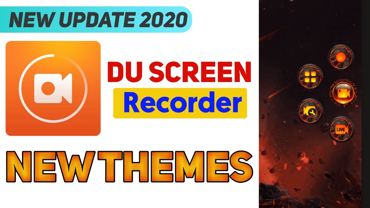 Du recorder new Updated version 2020 New themes - Du Screen Recorder ...