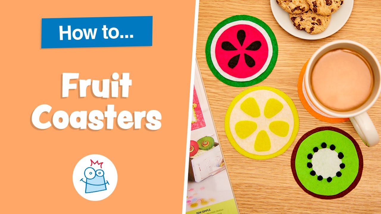 How to make Fruit Coasters | Baker Ross - YouTube