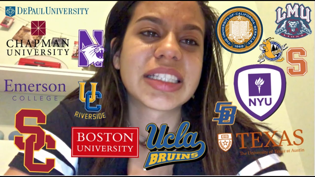 COLLEGE DECISION REACTIONS 2019 | USC, UCLA, NYU, CHAPMAN, BU, ETC. (FILM SCHOOL) - YouTube