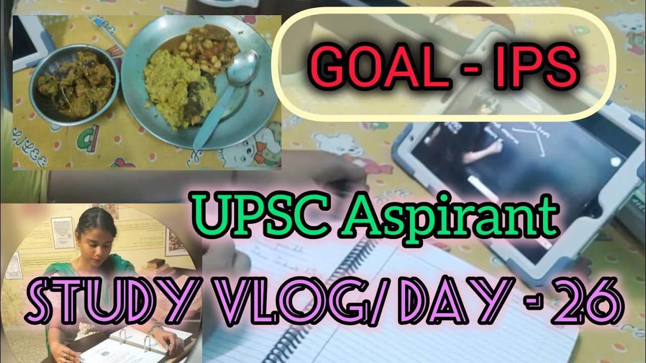 Upsc Aspirant/ Study Vlog/ Day - 26/ Goal - IPS... #motivation # ...