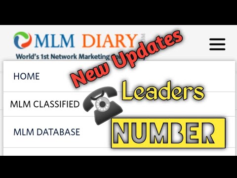 New Update MLM Dairy 2023🥳 ! MLM Diary Se Number Kaise Nikale !! MLM ...
