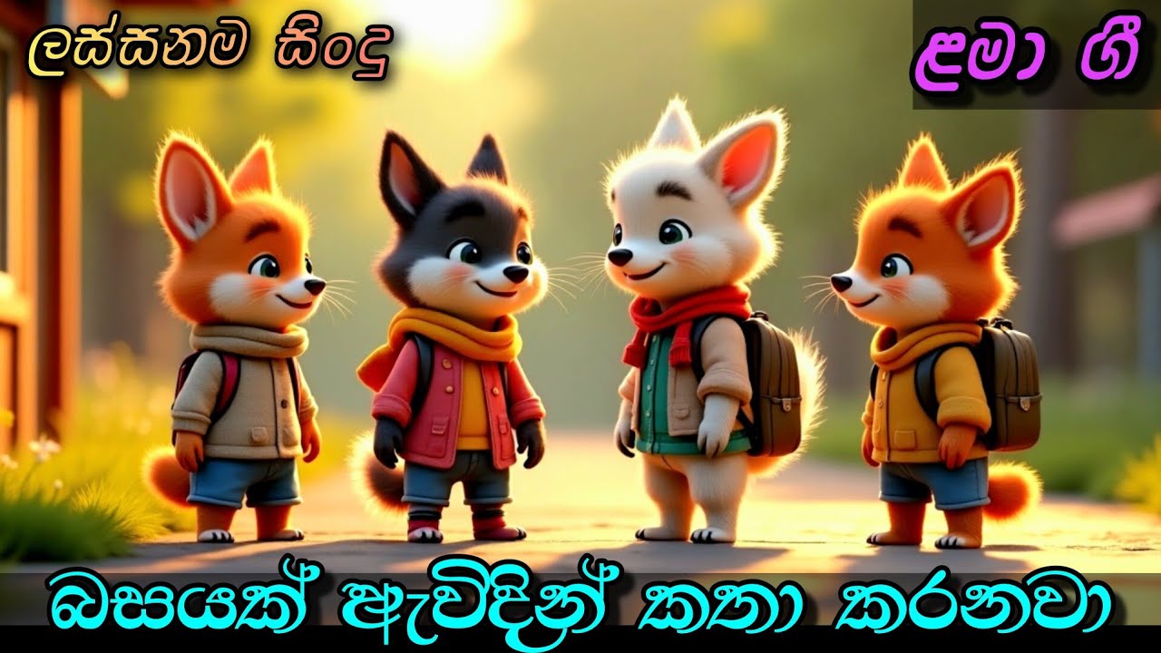 උදෑසනම පොඩි අපි දුව යනවා | Udasanama Podi Api | Sinhala Kids Song ...
