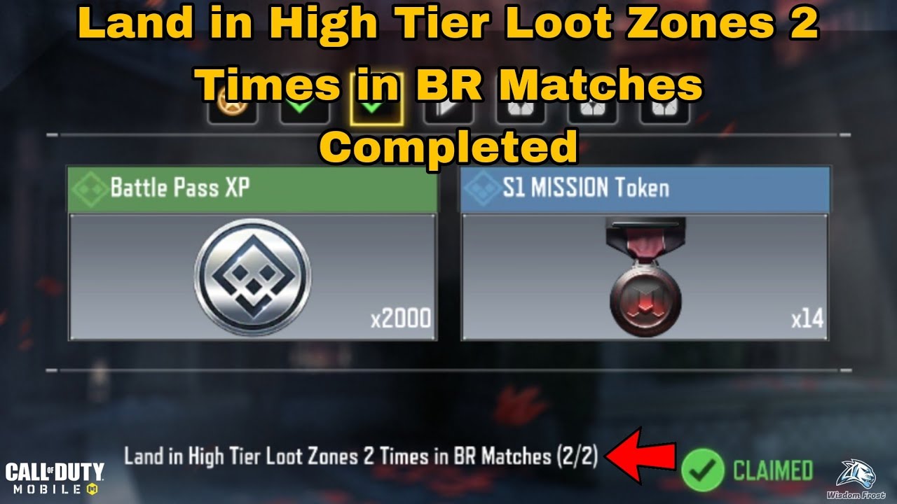 Land in High Tier Loot Zones 2 Times in BR Matches Cod Mobile 2024 ...