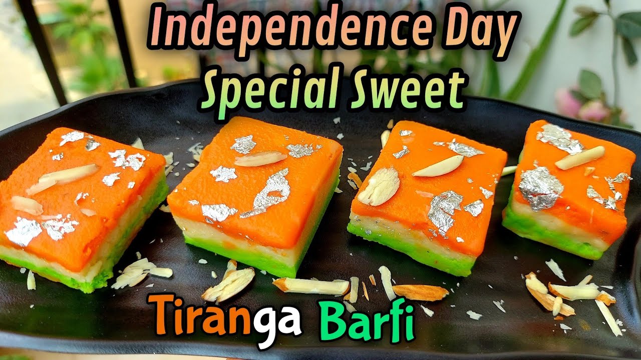 Tiranga Barfi Recipe | Independence Day Special Sweet | Tricolor Barfi ...