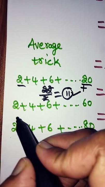 math super tricks... average tricks...2024 - YouTube