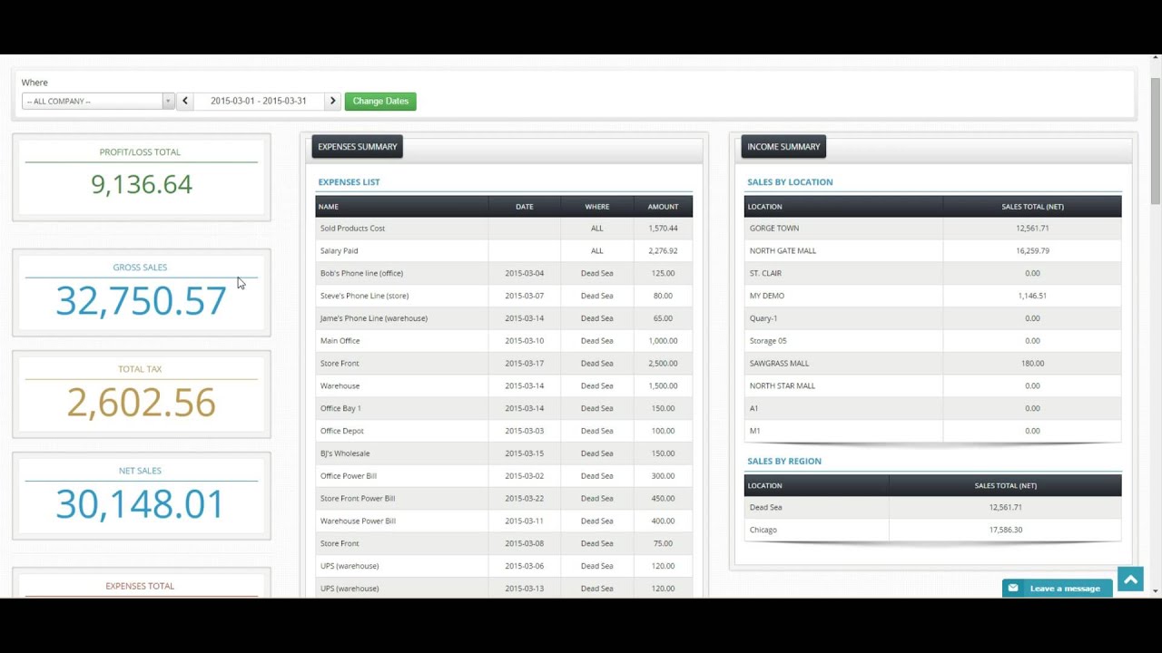 MasterPOS Backend - Profit and Loss Report - YouTube