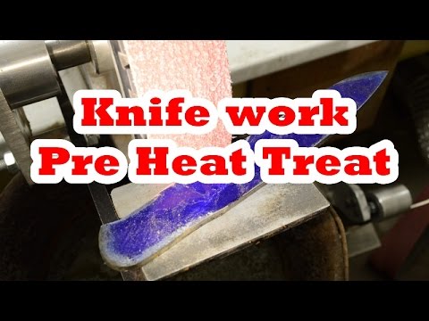 Knife work Pre heat treatment - YouTube