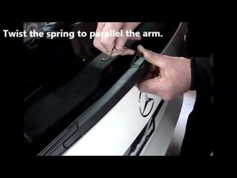 How to install SUREWIPE add-on spring on REAR wiper arm - YouTube