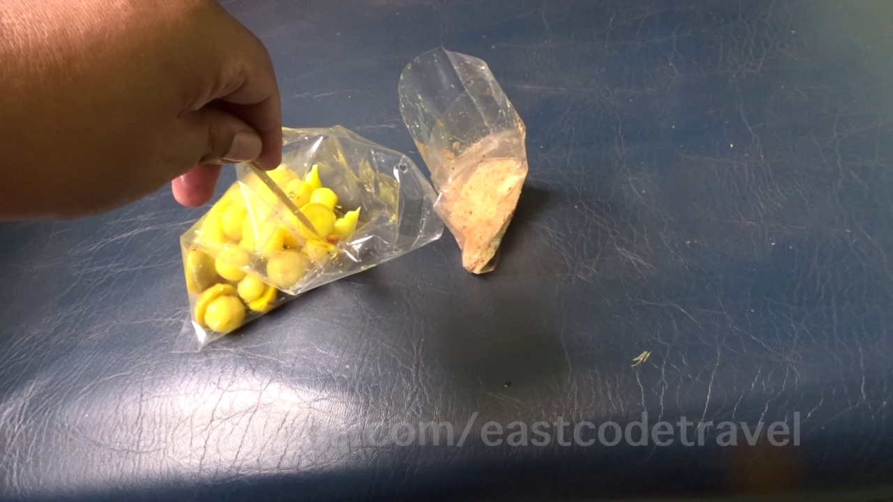 Thai strange snack fruit pickle - YouTube