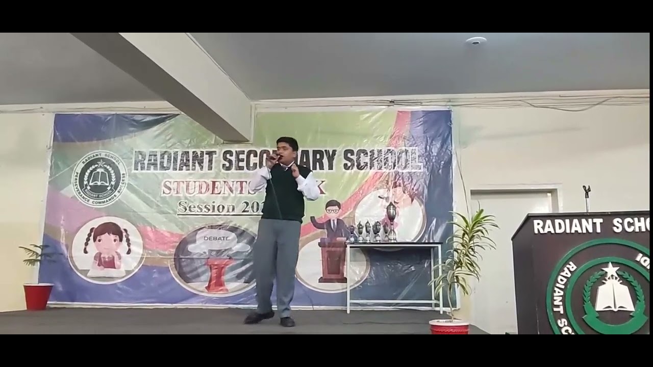 Junoon sy or Ishq se voice of Muhammad Ayyan from Radiant School. - YouTube