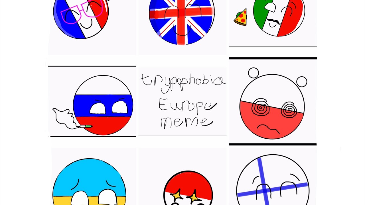 Trypophobia Europe meme #countryballs#europe (no hate!) - YouTube