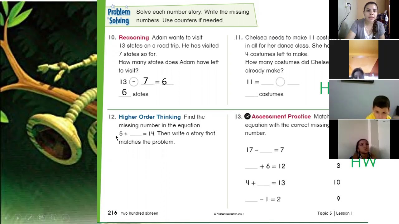 Math Class, 1st grade, section B - YouTube