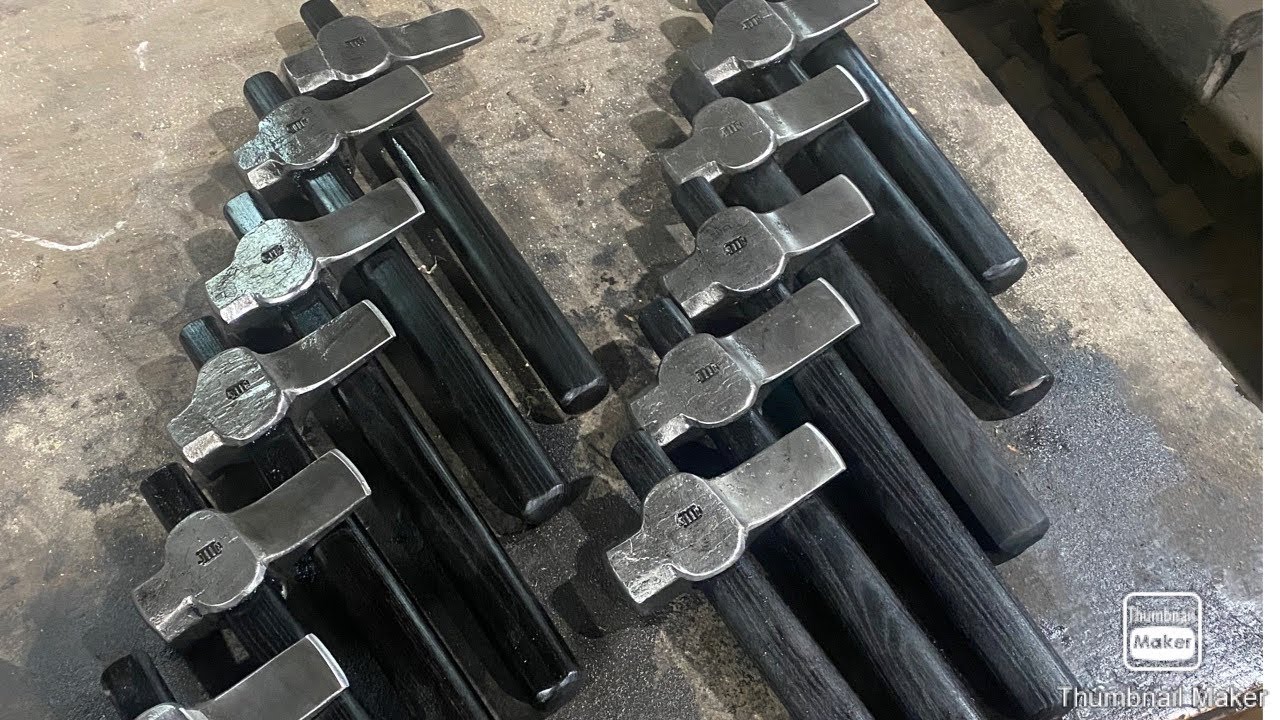 In the shop: forging h13 hot cut tools - YouTube