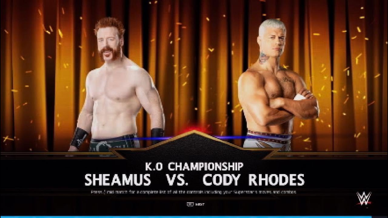 WWE Night of Champions| Shemus vs Cody Rhodes: K.O Championship match ...