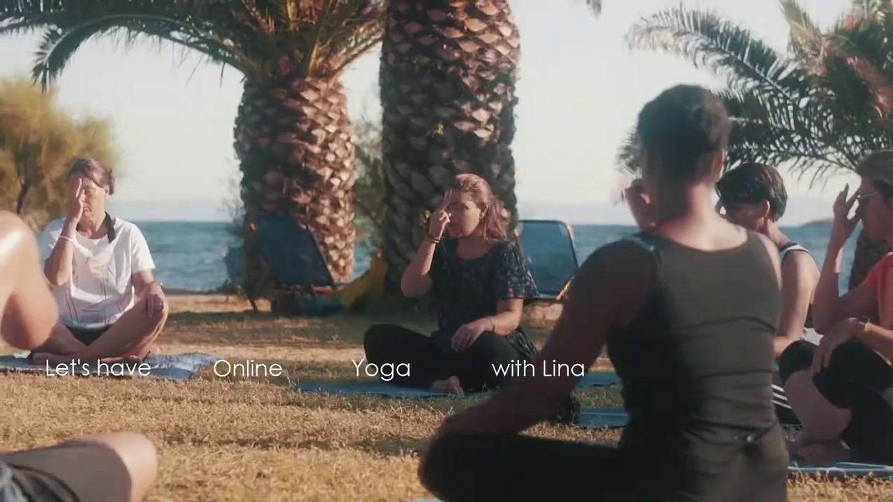 Online Yoga instead of a Seaside Yoga with Lina - YouTube