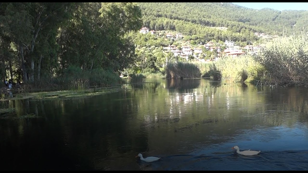 Akyaka #Azmak Nehrinde Keyifli Tekne Turu, (dönüş) Boat Tour on the ...