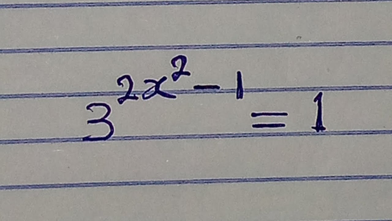 Exponential equation | Any number raised to the power of zero. - YouTube