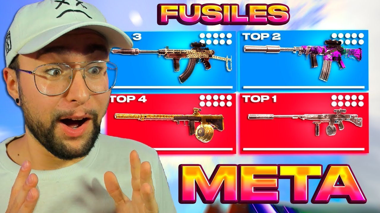 TOP FUSILES META DEFINITIVOS de WARZONE | MEJORES FUSILES de ASALTO ...