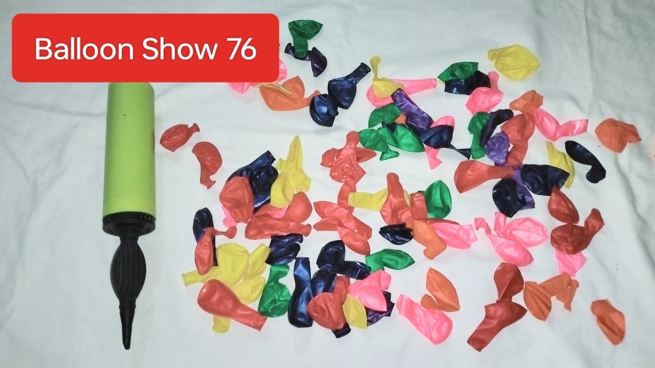 Balloon Show 76 - Balloon inflating deflating sounds | ASMR Balloonz ...