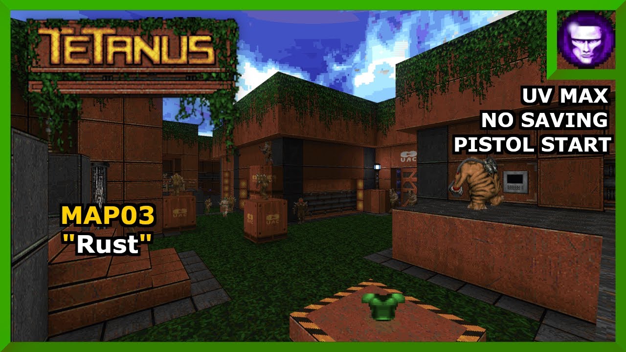 Doom 2: Tetanus UV Max Map03 "Rust" (3:20) - YouTube