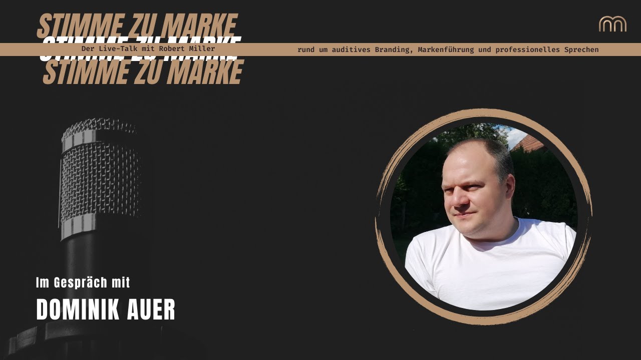 Stimme zu Marke - Live, mit Dominik Auer - YouTube