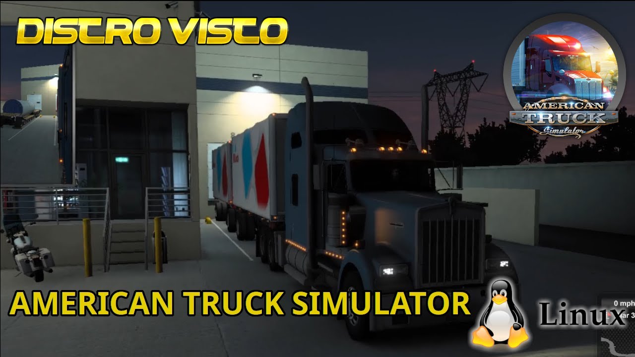 AMERICAN TRUCK SIMULATOR EN LINUX UBUNTU - YouTube