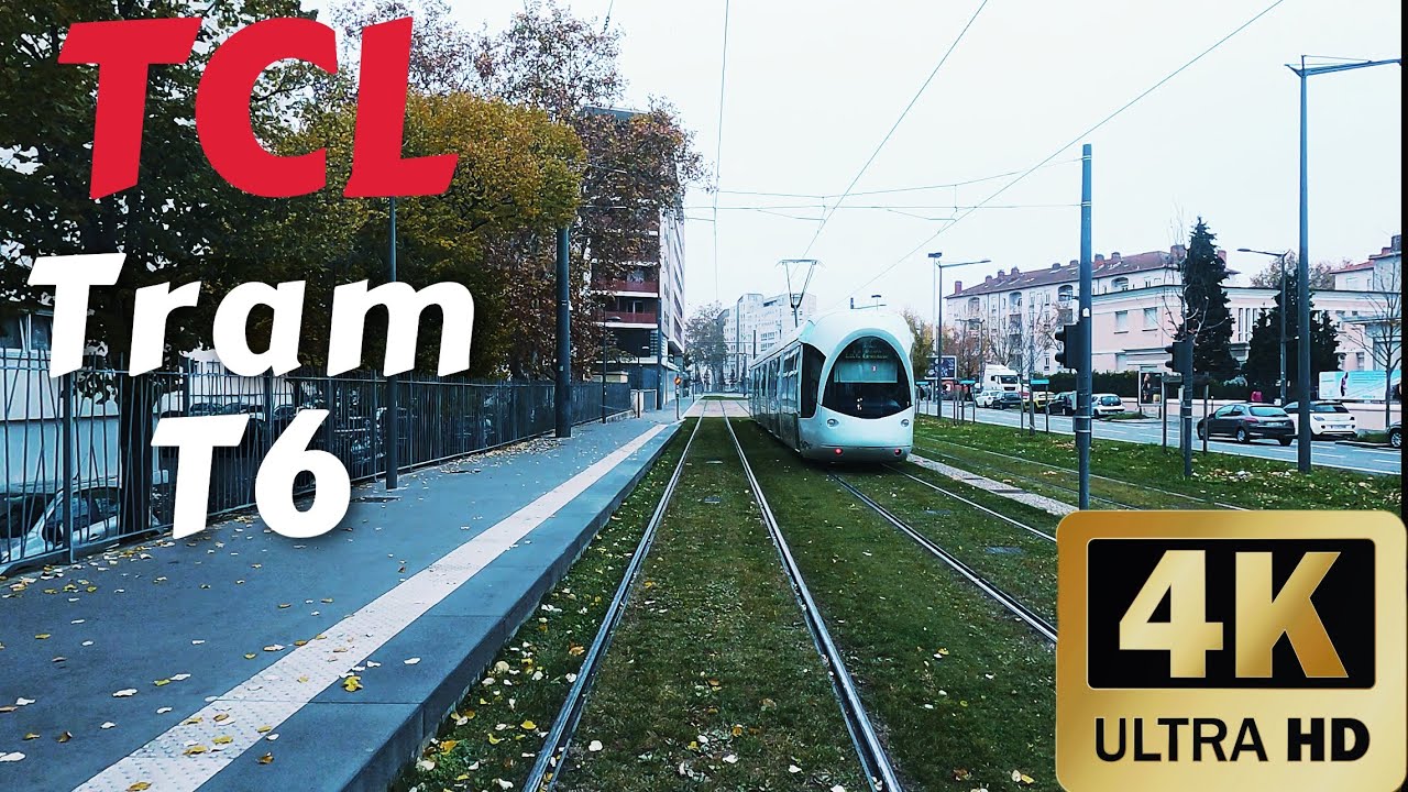 Lyon TCL, 🚊Tramway T6, Voie 2🍁🍂🍁4K UHD 🚥 - YouTube
