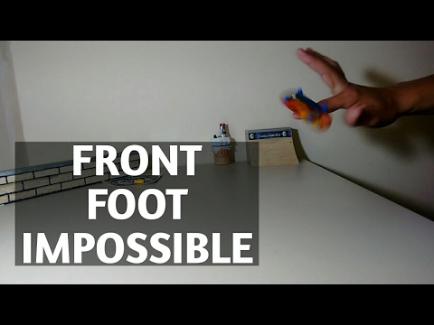 COMO MANDAR FRONT FOOT IMPOSSIBLE FINGERBOARD TUTORIAL SKATE DE DEDO ...