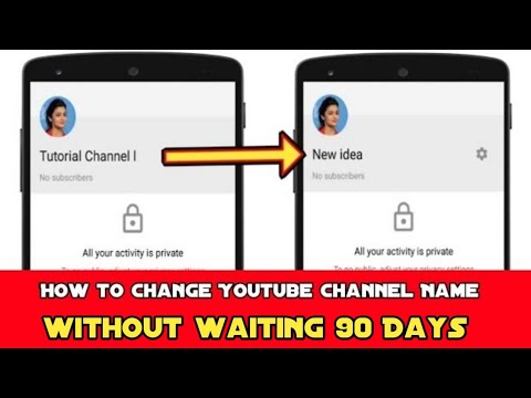 How to Change Youtube Channel Name Without Waiting 90 Days || Changed ...