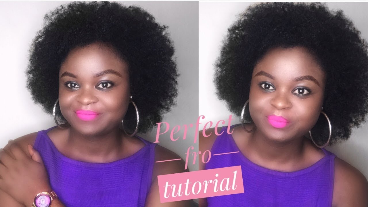 How I Get My Afro look | Natural Hair - YouTube