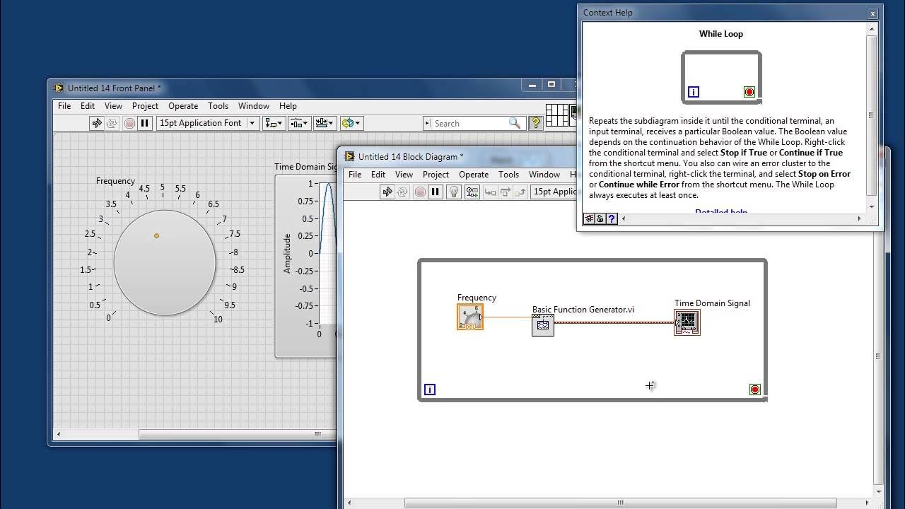 NI LabVIEW Basics Part 2: Loops - YouTube