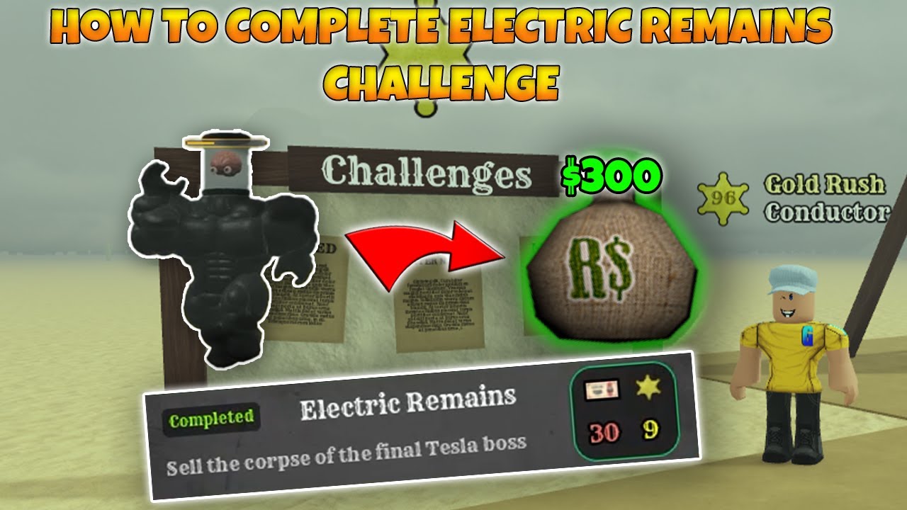 How to COMPLETE the Electric Remains Challenge! - Dead Rails (Roblox ...