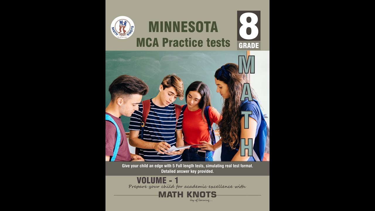 Book Preview Video | Minnesota , MCA | 8th Grade Math Practice Tests ...