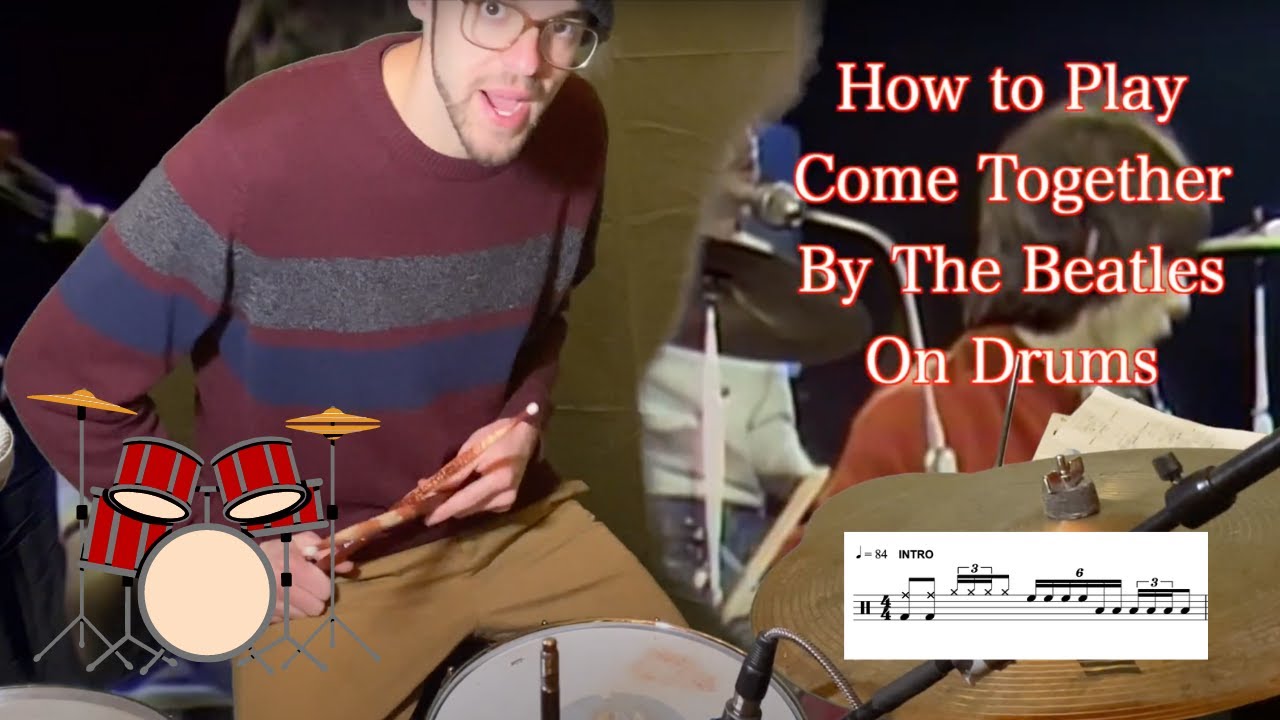 Drum Tutorial - How To Play Come Together By The Beatles - YouTube