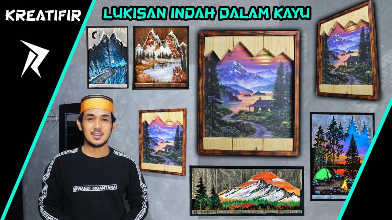 MEMBUAT POSTER INDAH DALAM KAYU - KREATIFIR - YouTube