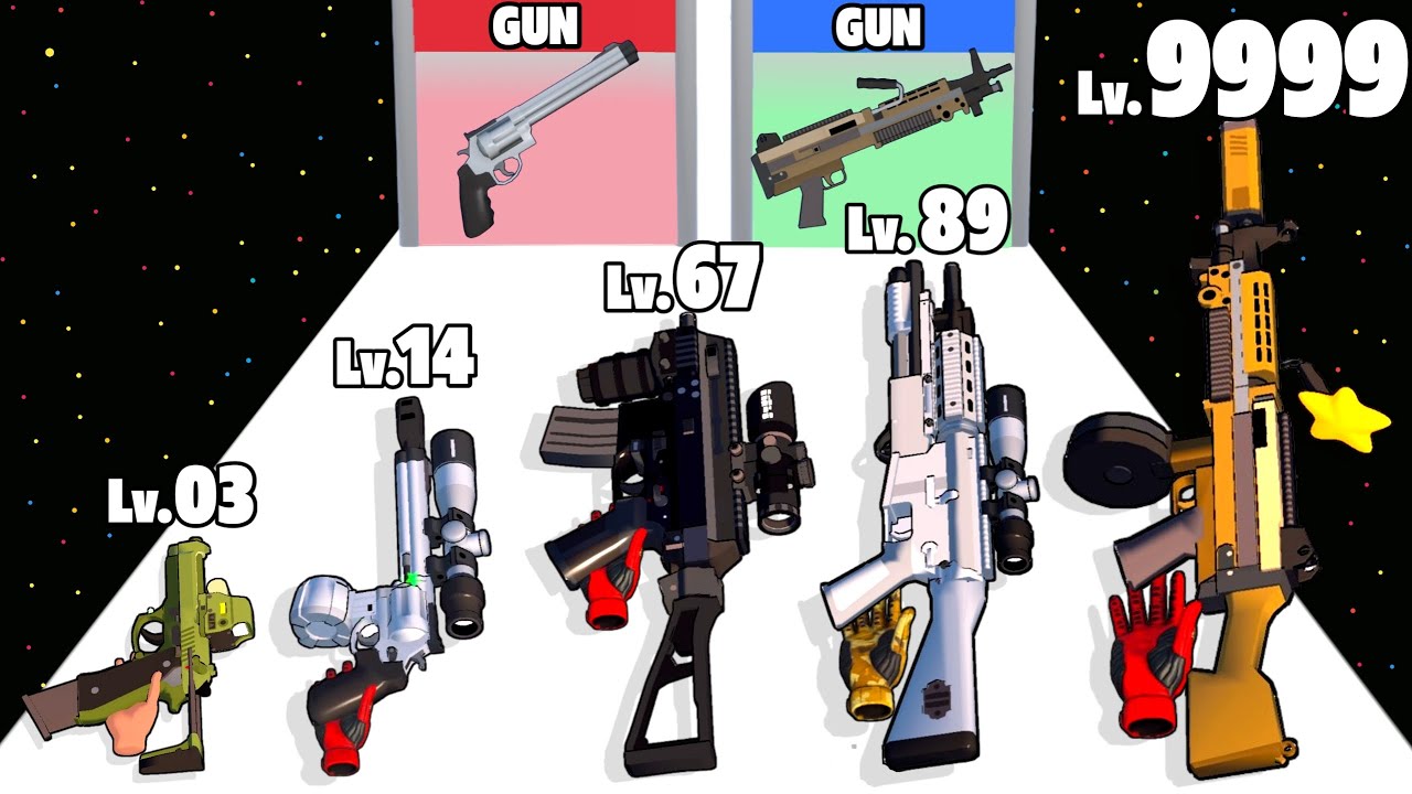 Shoot And Roll - Level Up Gun Max Level Gameplay - YouTube