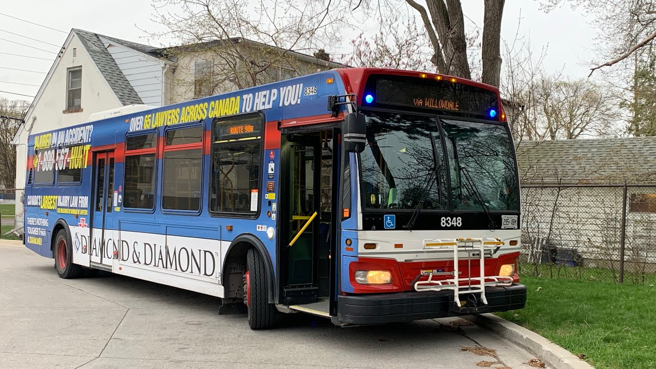 TTC Full Ride Video on 8348 on route 98B Willowdale-Senlac to Yonge ...