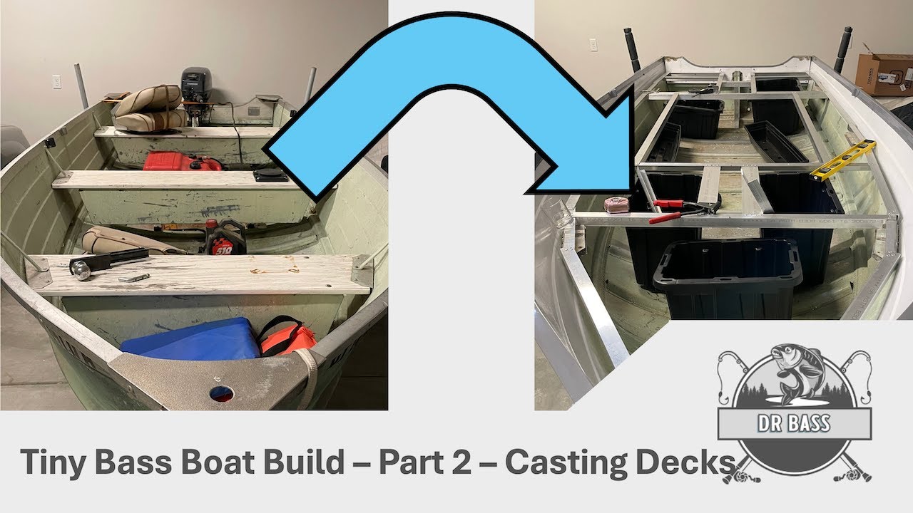 DIY – Aluminum Tiny Bass Boat Build (Part 2) | Framing the Casting ...