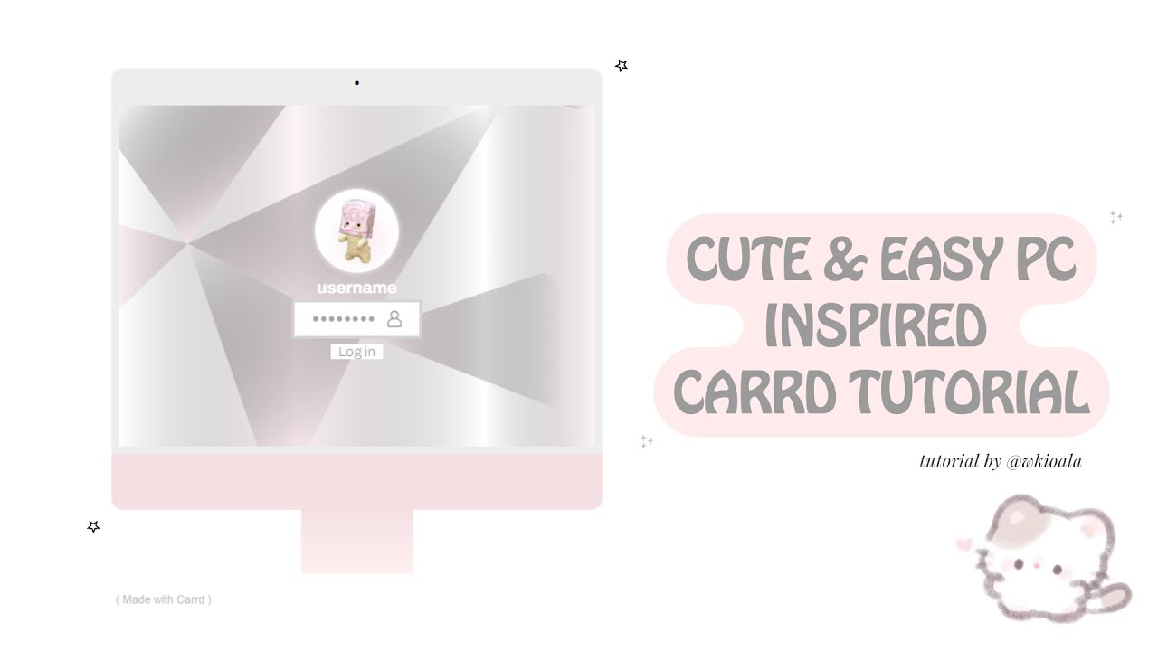 cute & easy pc inspired carrd tutorial! ⁺ © webrkii - YouTube