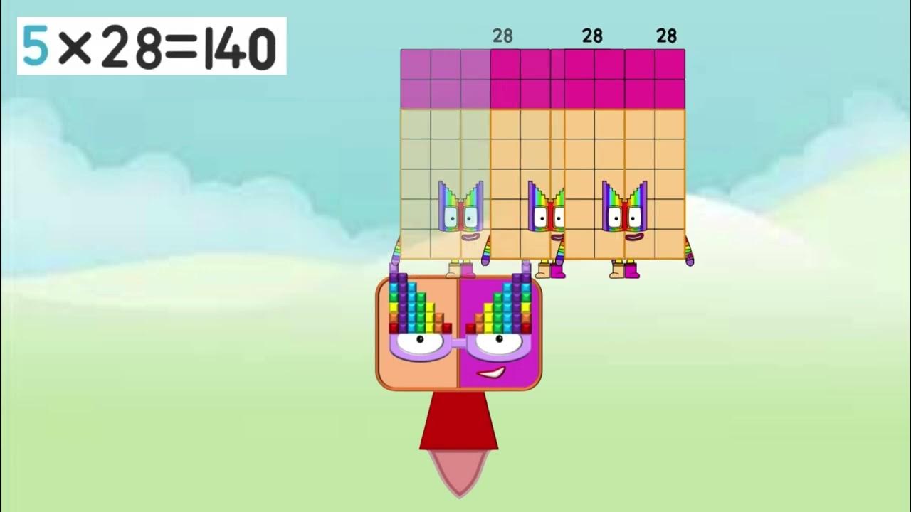 Numberblocks 28 times table - YouTube