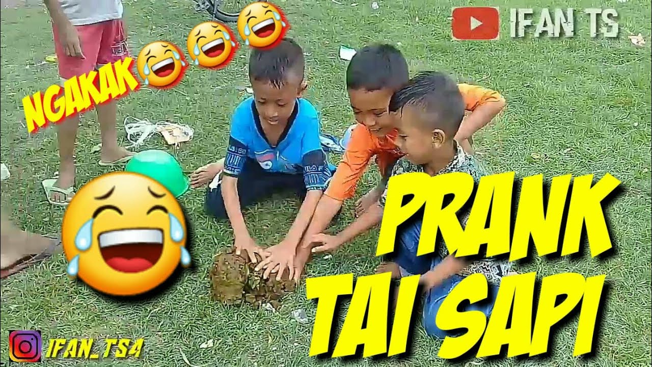 Ngakak 4G😆😂😆prank ember di isi tai💩sapi di remas2 sama bocah hahaha ...