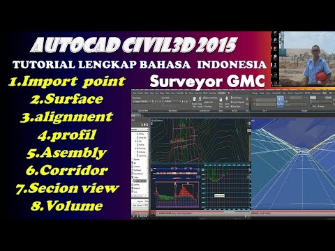 AUTOCAD CIVIL3D 2015 LENGKAP COMPLETE   BAHASA INDONESIA