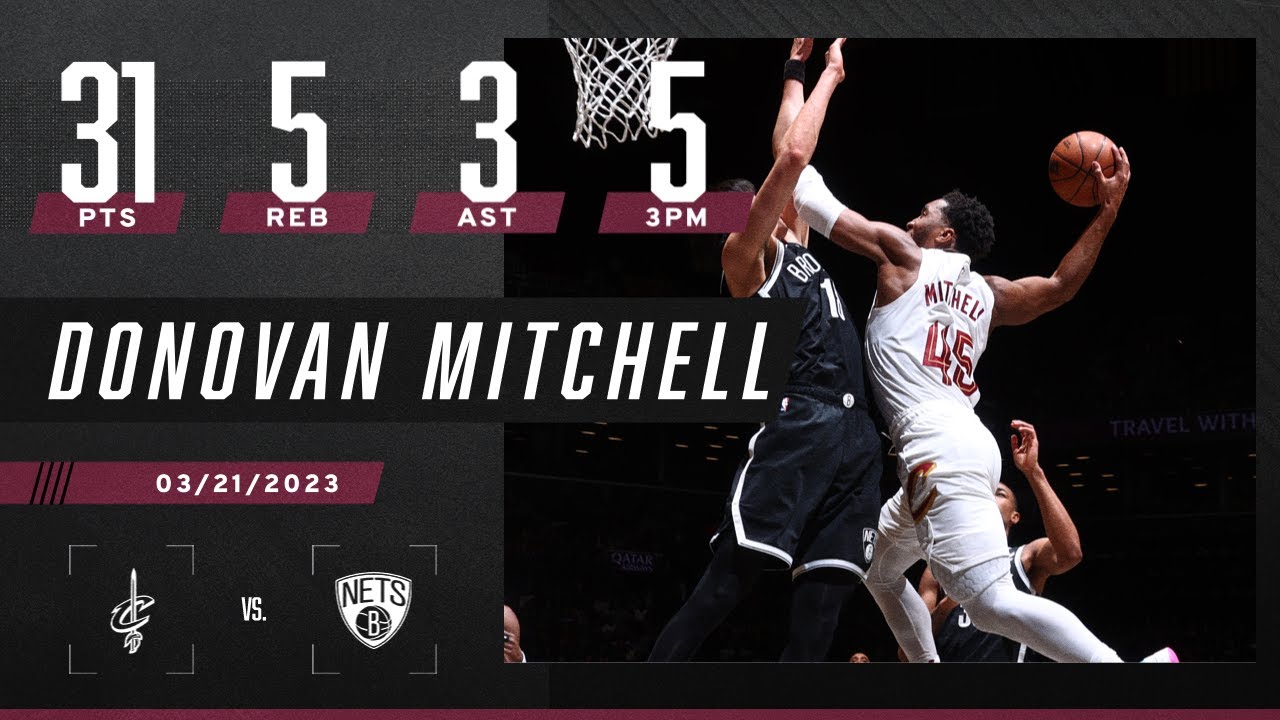 Donovan Mitchell SHAMMGOD & POSTER DUNK in BIG Cavs W over Nets 🔥 - YouTube