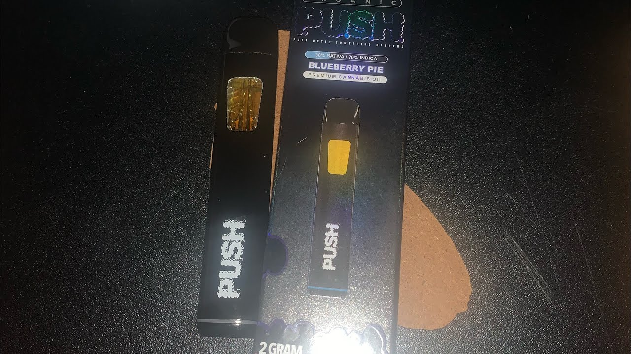2 gram push disposable blueberry pie - YouTube