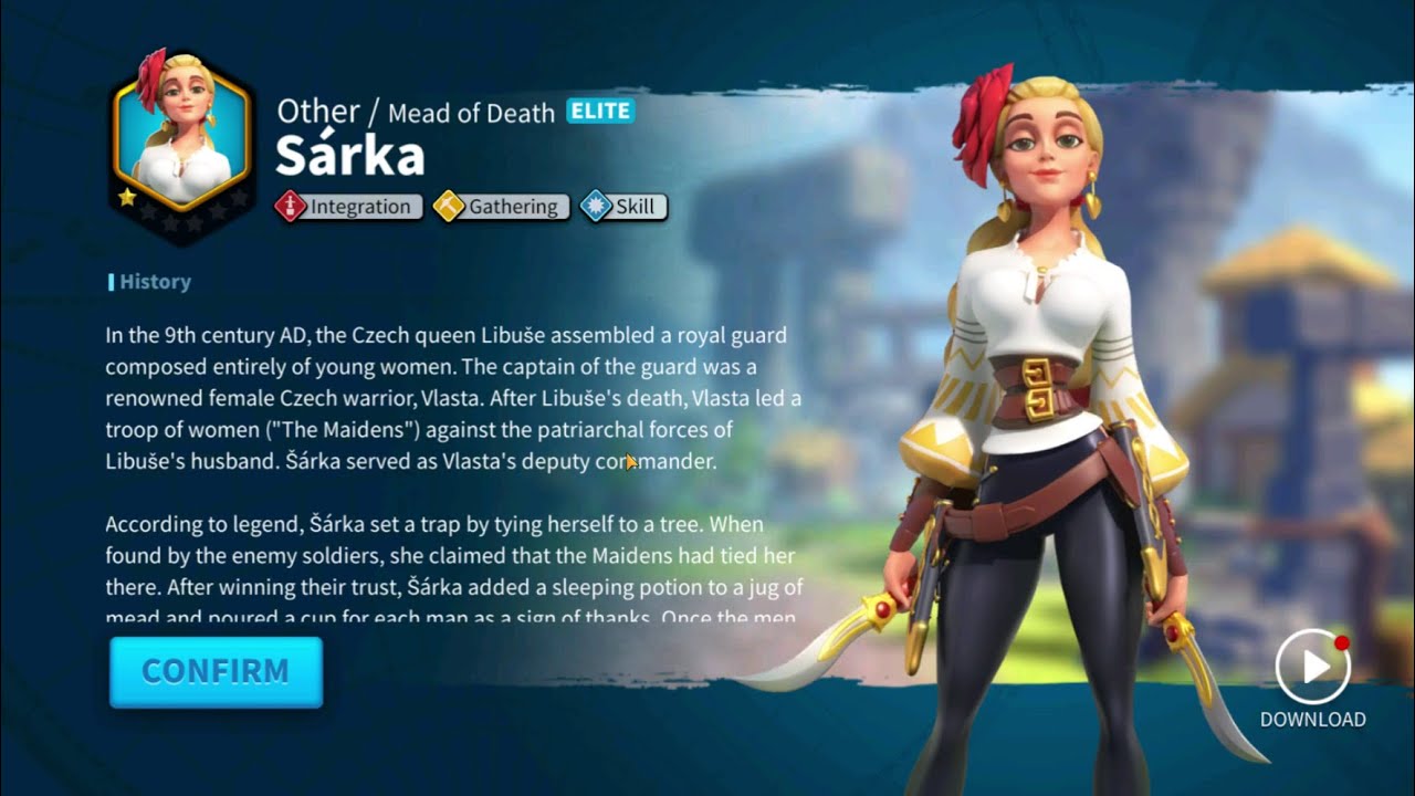 Rise of Kingdoms: Lost Crusade - Sarka, Mead of Death (Elite) - YouTube