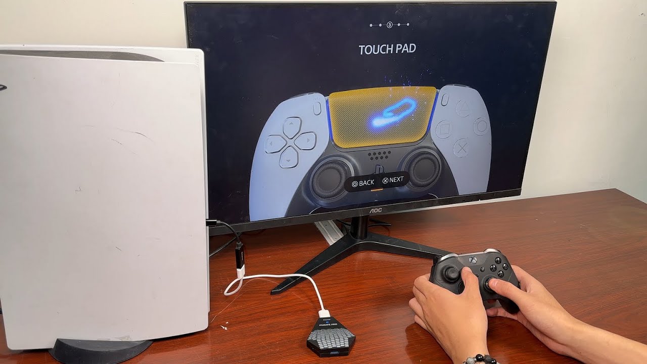 Besavior P5MATE Pro third-party controller using the touchpad function ...