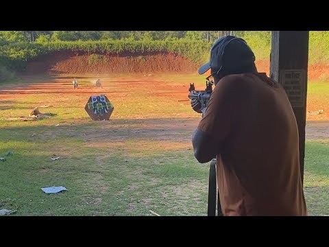 Outdoors Gun range in Georgia - YouTube