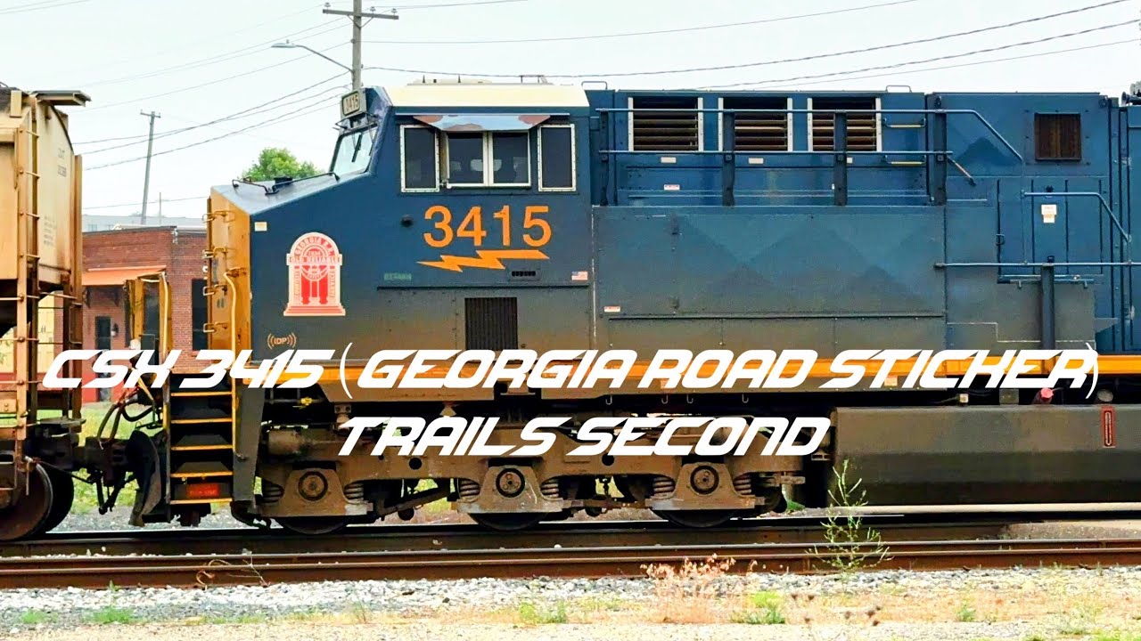 CSX #449 leads an empty grain train with CSX #3415 (Georgia Road ...