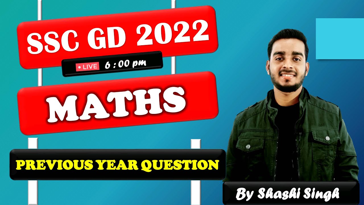SSC GD Exam 2022 | SSC GD Maths Practice Set #1 | Maths For SSC GD ...