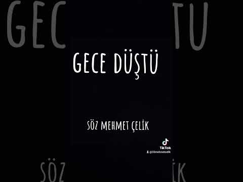 Mehmet çelik : gece düştü